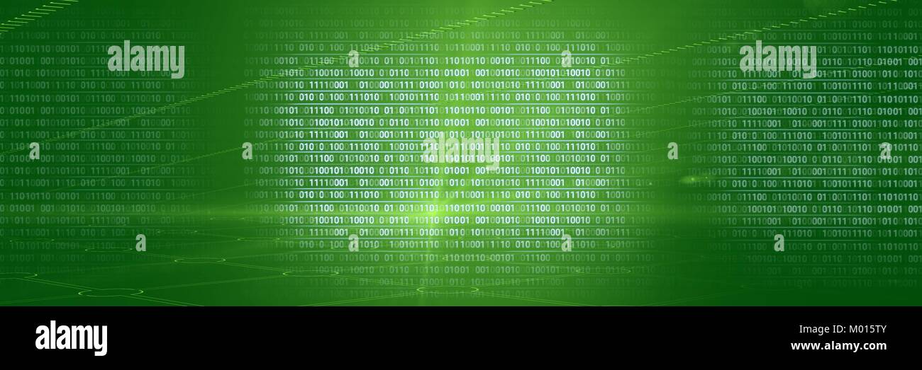 Code binary interface and green background Stock Photo - Alamy