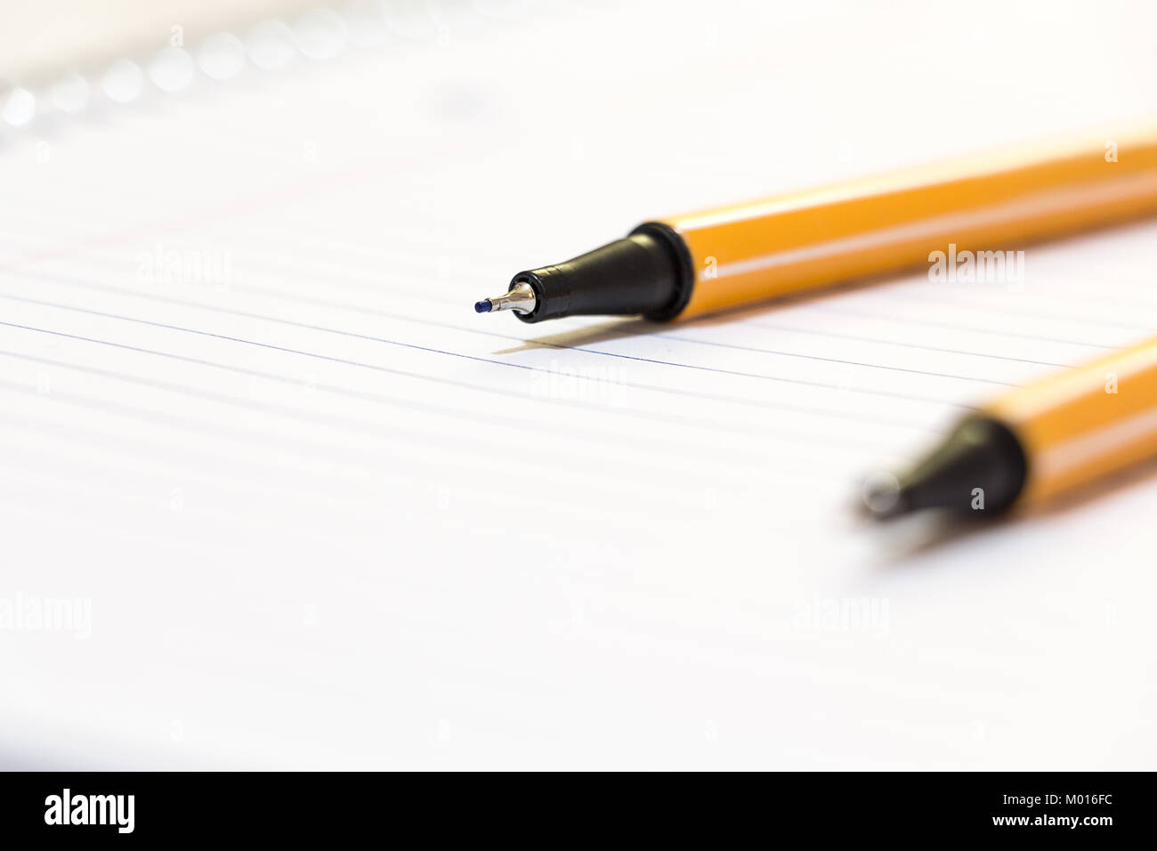 Corner of notebook hi-res stock photography and images - Alamy