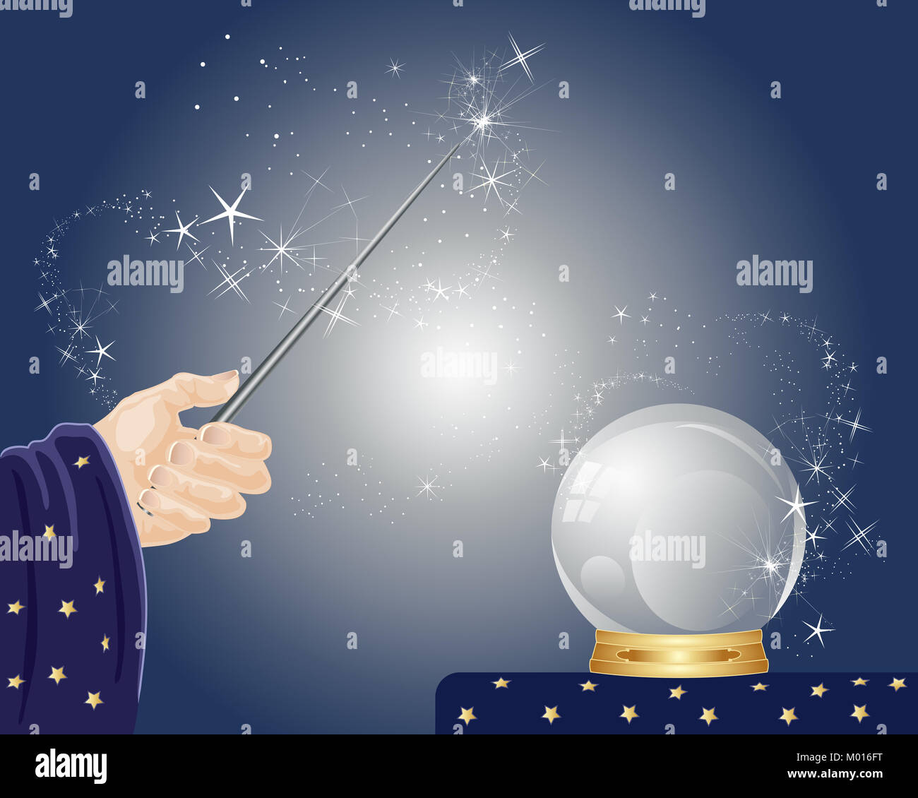 Wizards magic wand hi-res stock photography and images - Alamy