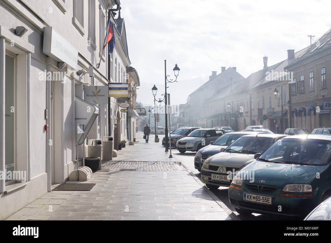 Downtown of Brezice, Slovenia Stock Photo - Alamy