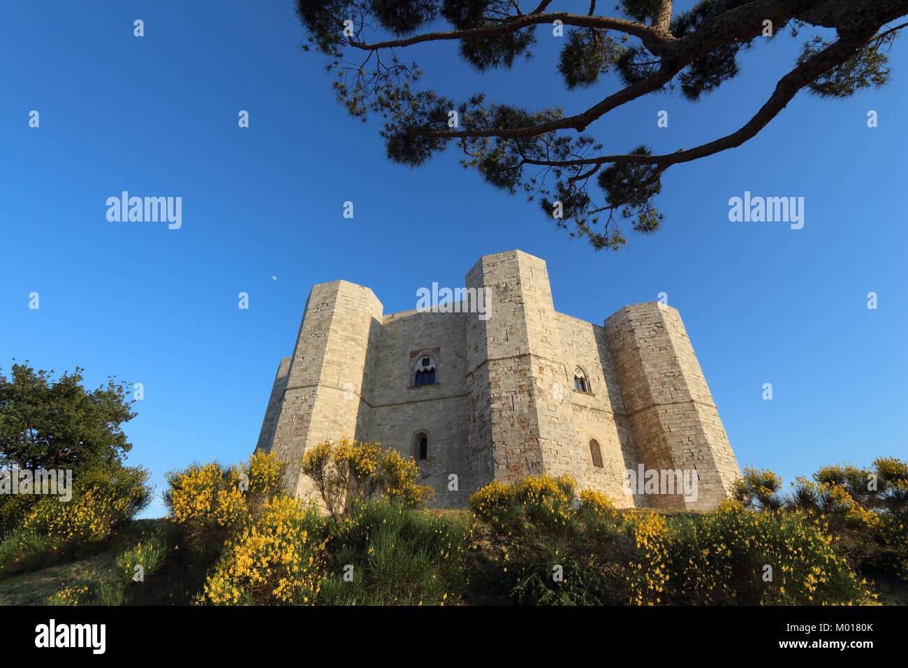 Castel Del Monte - landmark medieval castle in Apulia, Italy. UNESCO ...