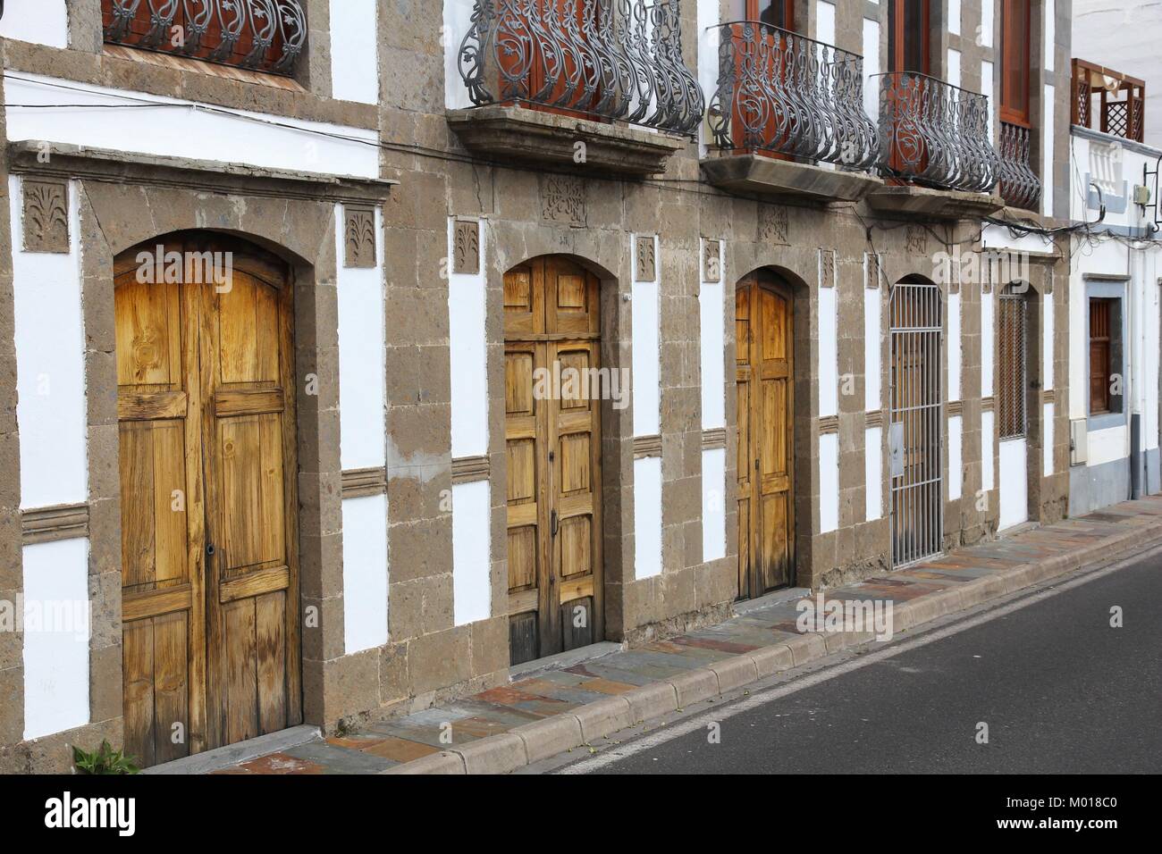 Gran Canaria village - Tejeda. Old small town in Spain Stock Photo - Alamy