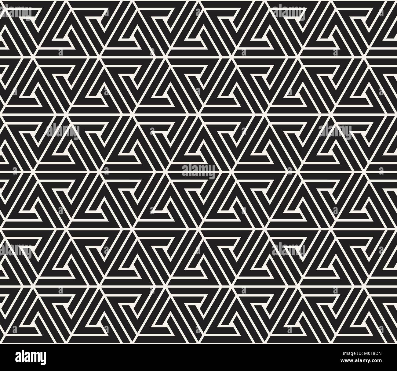 Vector seamless pattern. Modern stylish abstract texture. Repeating geometric tiling from ...
