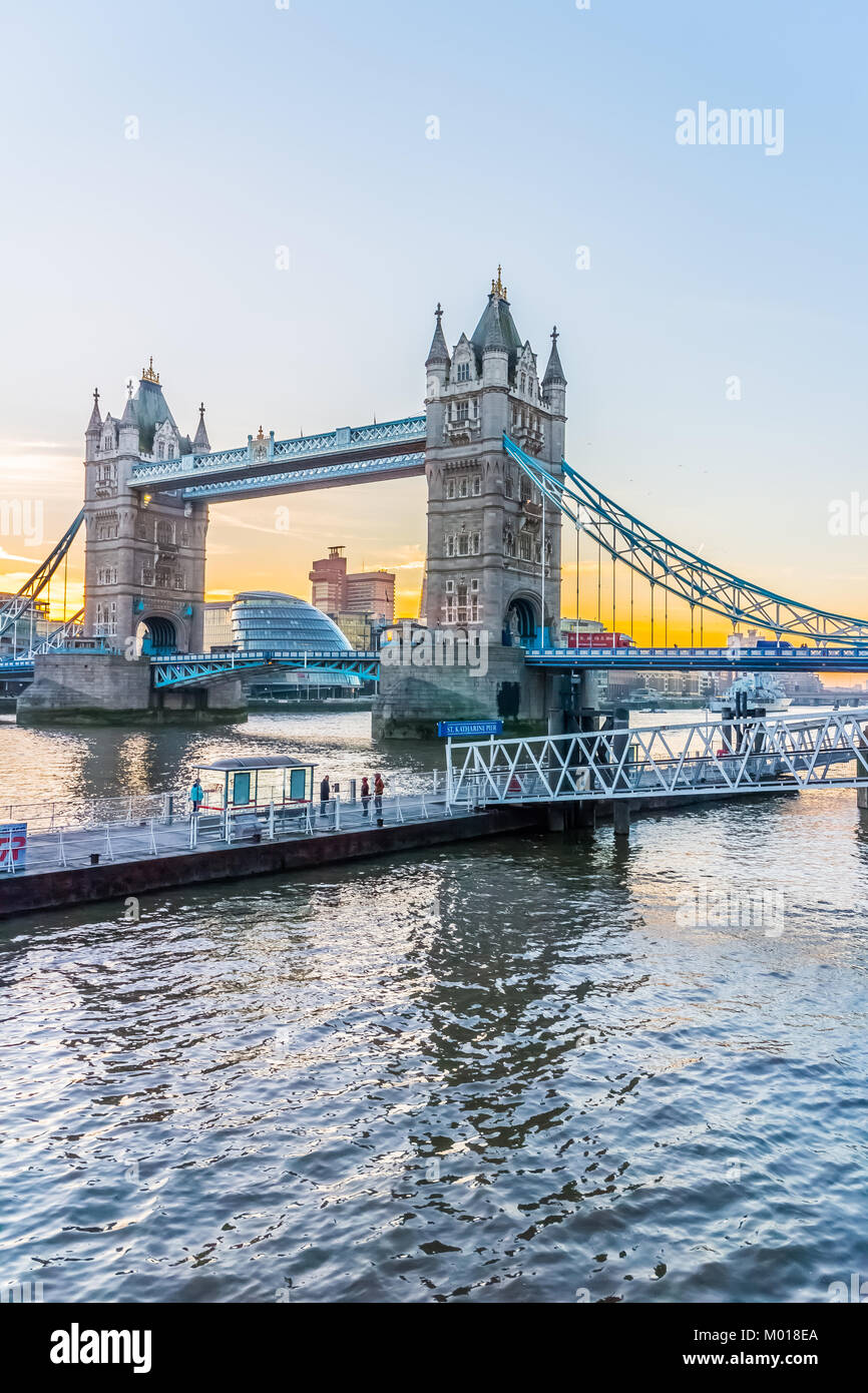 Tower Bridge, River Thames, London Stock Photo - Alamy