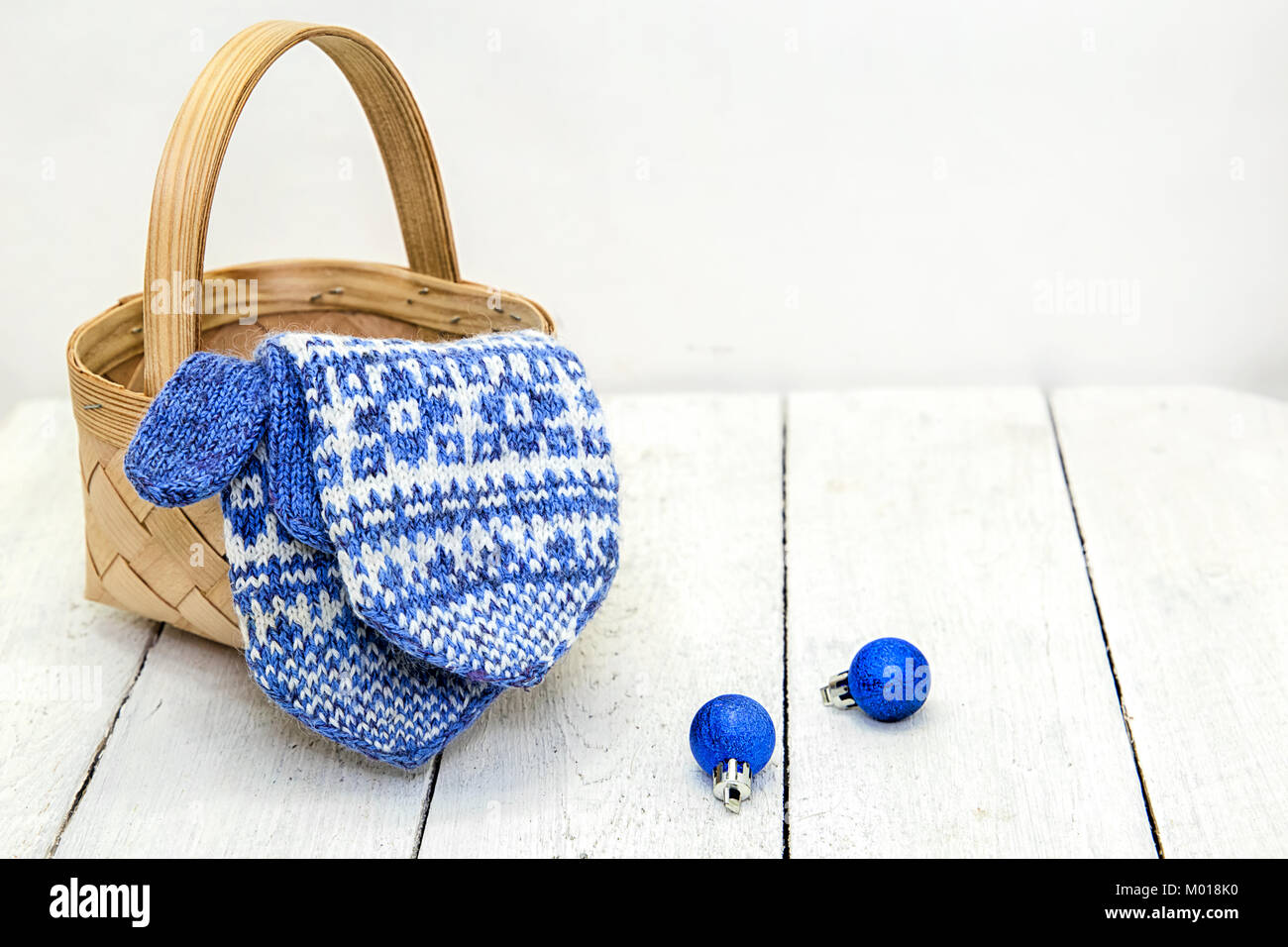 Beautiful warm mittens basket hi-res stock photography and images - Alamy