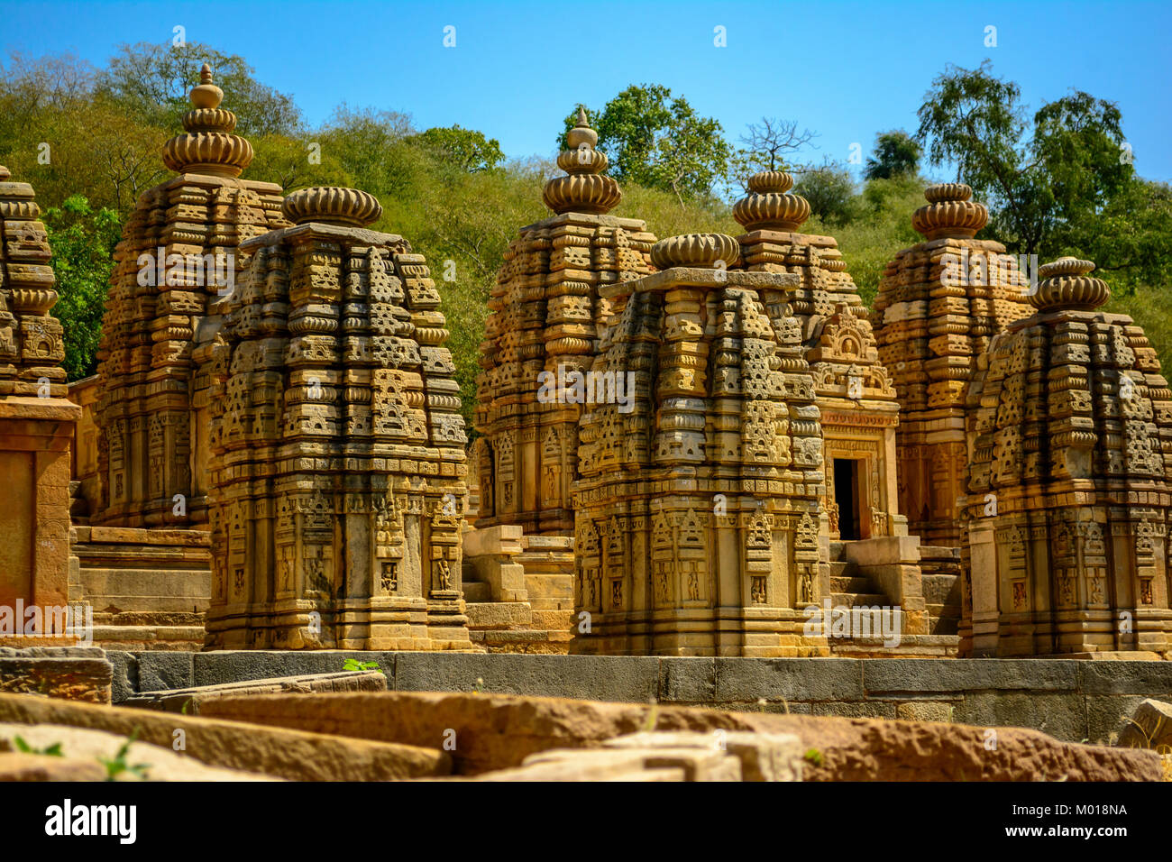 Bateshwar Hindu temple ruins Madhya pradesh India Stock Photo - Alamy
