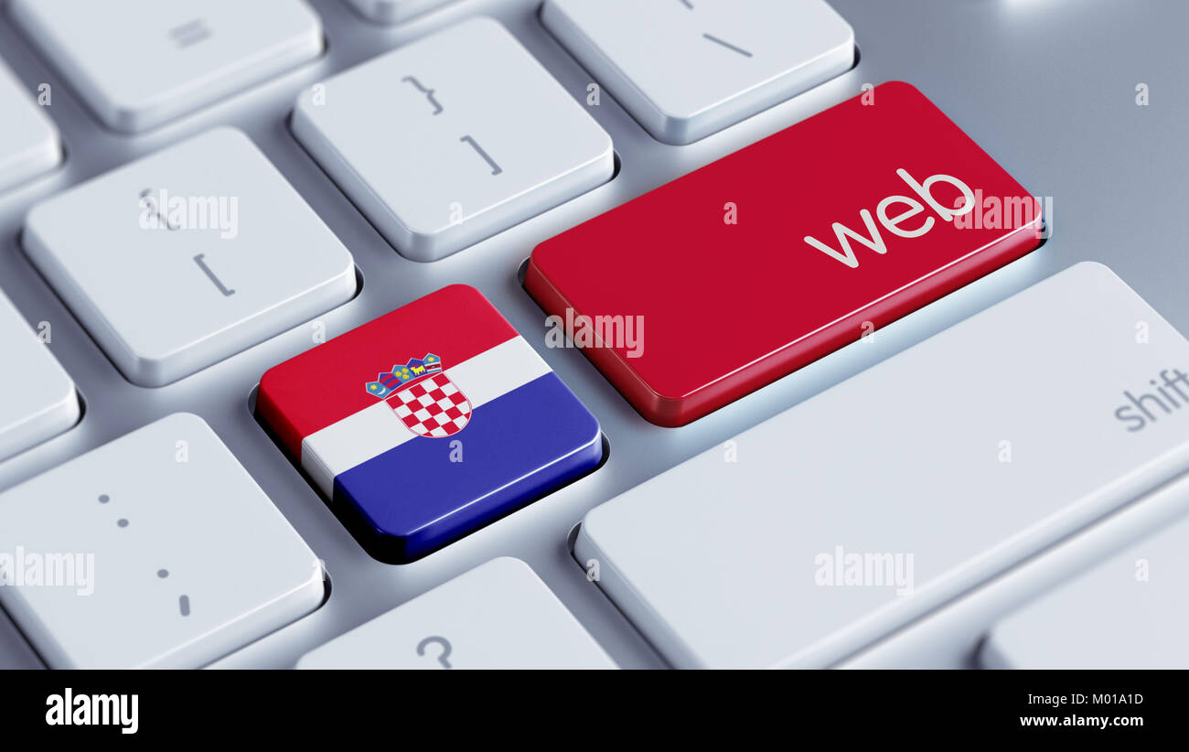 Croatia High Resolution Web Concept Stock Photo - Alamy