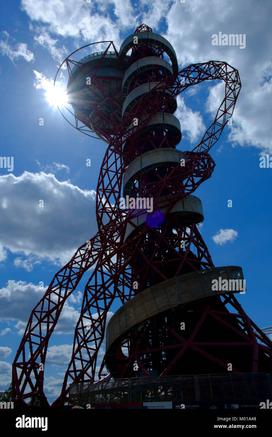 Arcelor Mittal Orbit tower, Olympic park London Stock Photo - Alamy