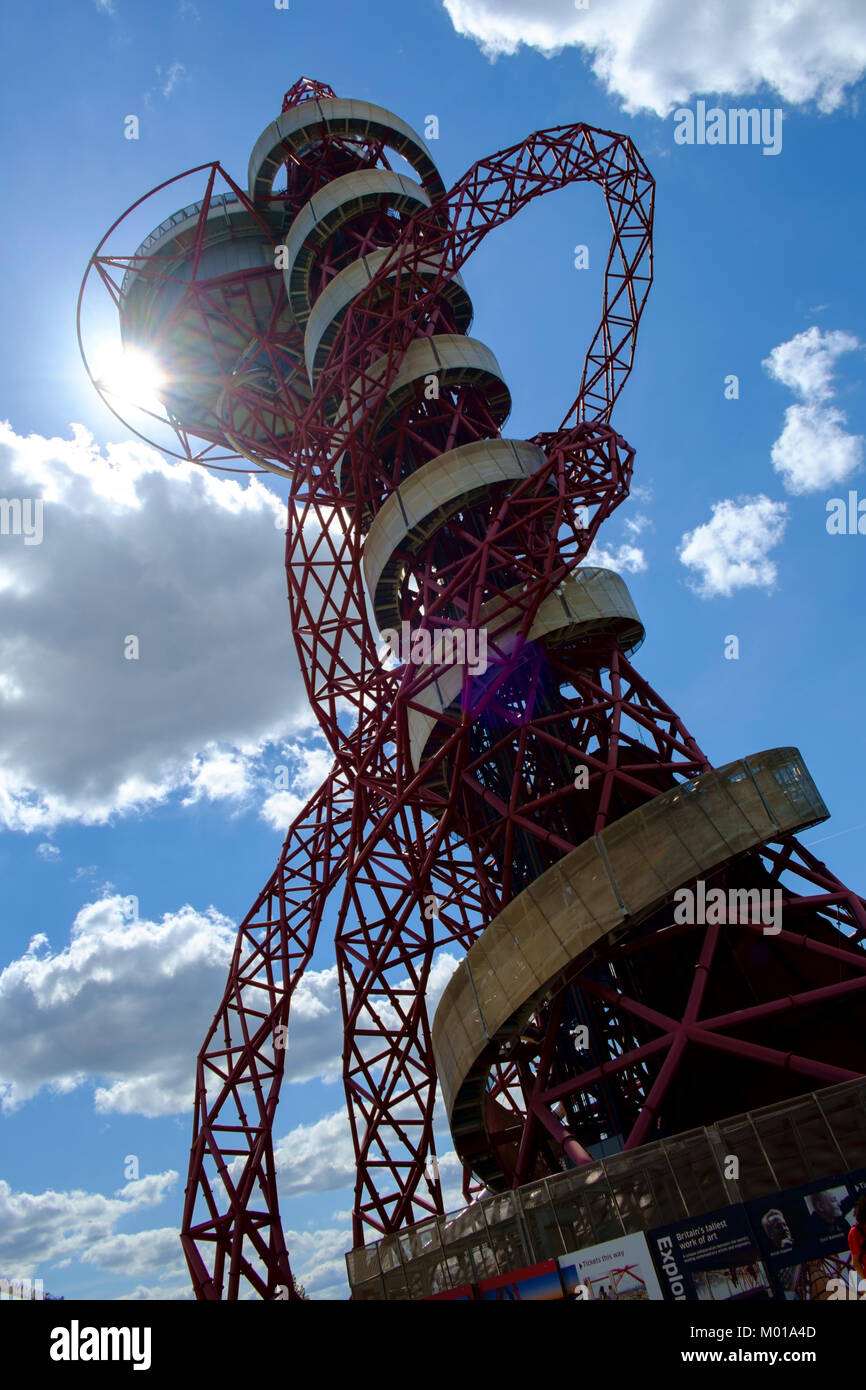 Arcelor Mittal Orbit tower, Olympic park London Stock Photo - Alamy