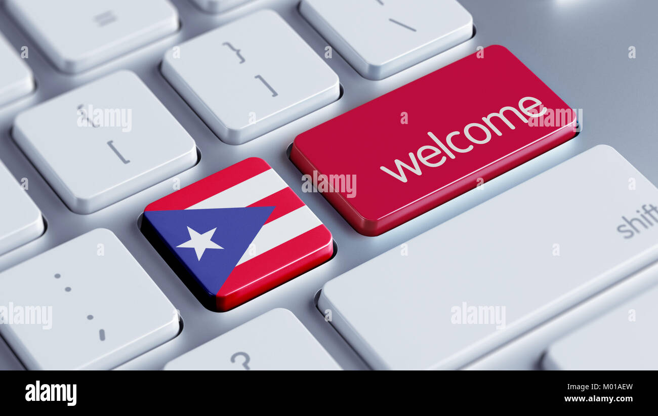 Puerto Rico High Resolution Welcome Concept Stock Photo - Alamy