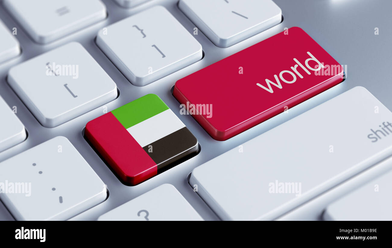 United Arab Emirates High Resolution World Concept Stock Photo - Alamy