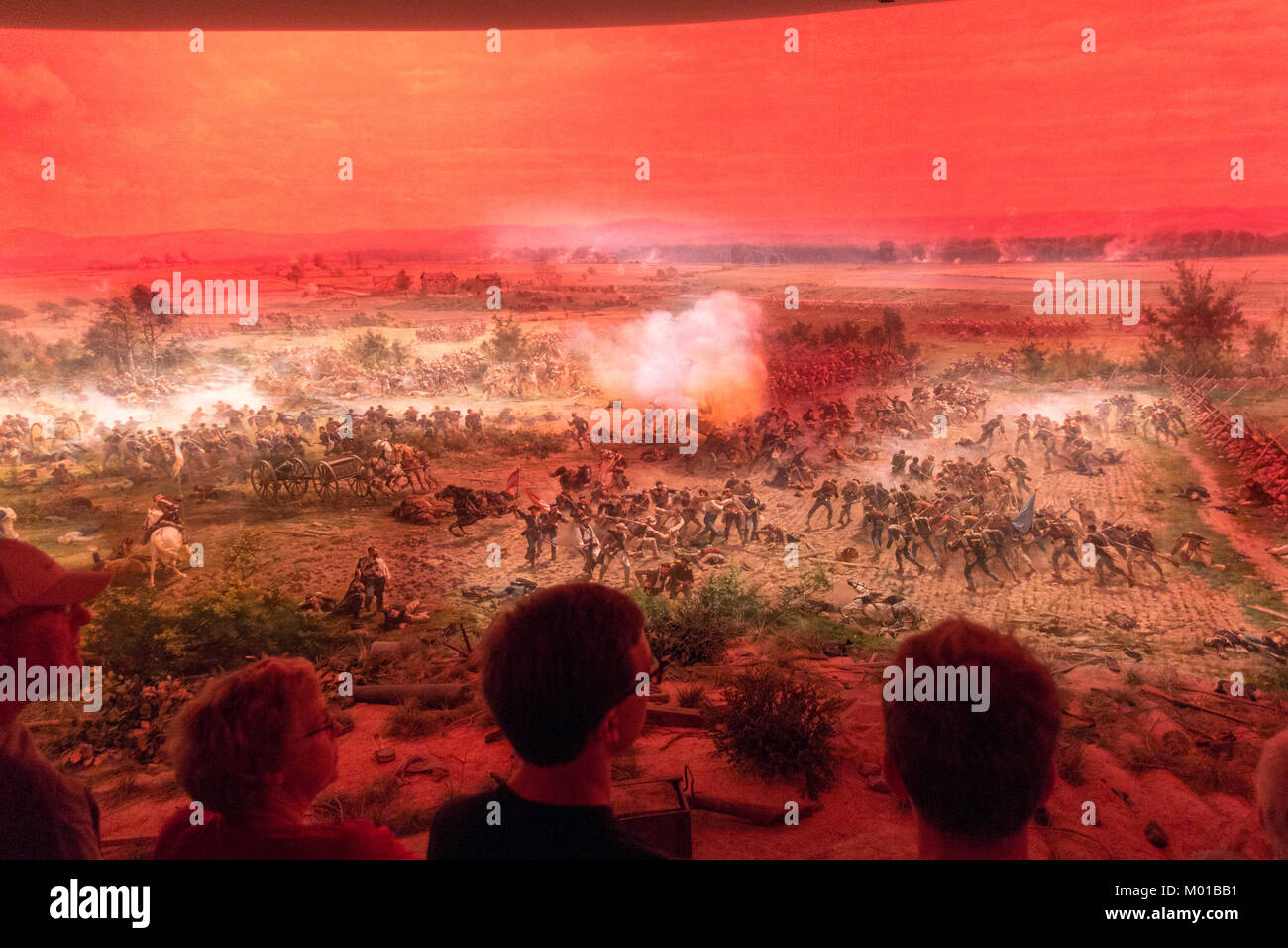 Detail on the Cyclorama painting inside the The Museum And Visitor ...