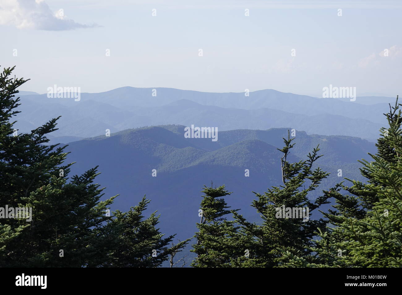 Scenic View From Atop Mount Mitchell Stock Photo - Alamy