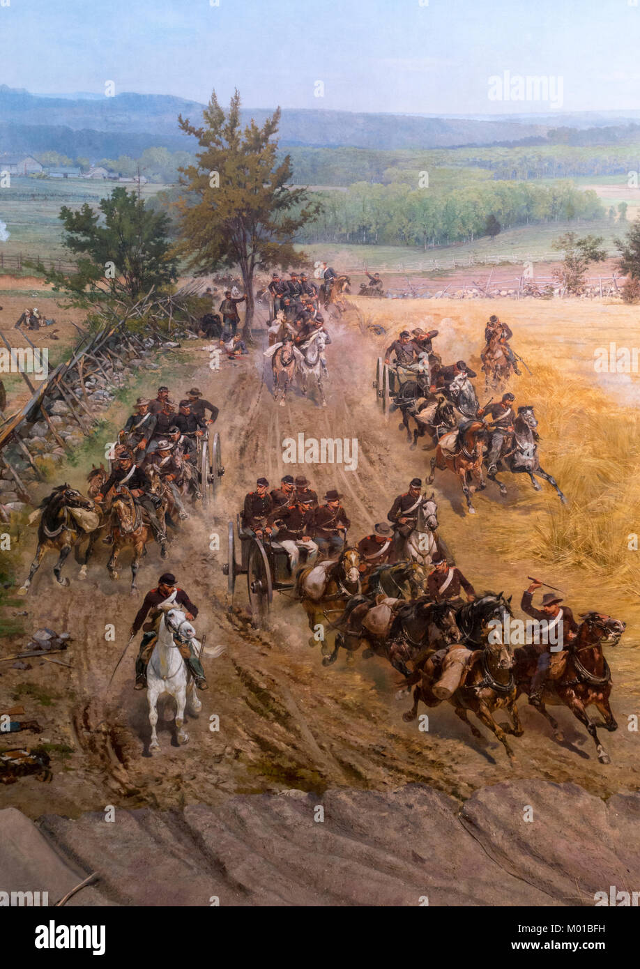 Gettysburg battle painting hi-res stock photography and images - Alamy