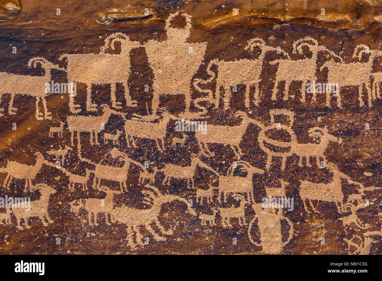 Hunter petroglyph panel hi-res stock photography and images - Alamy