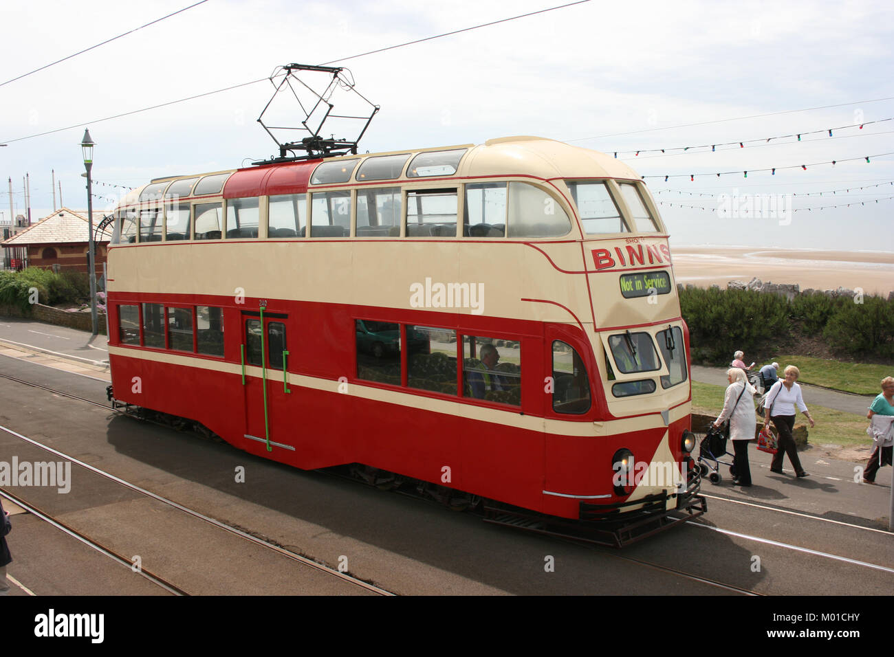 Blackpool number 703 in Sunderland number 101 - 1934 Balloon Car type ...