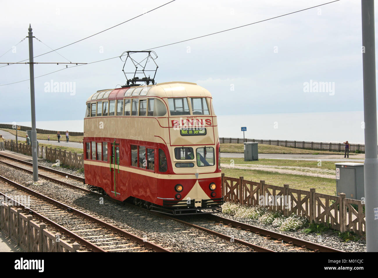 Blackpool number 703 in Sunderland number 101 - 1934 Balloon Car type ...