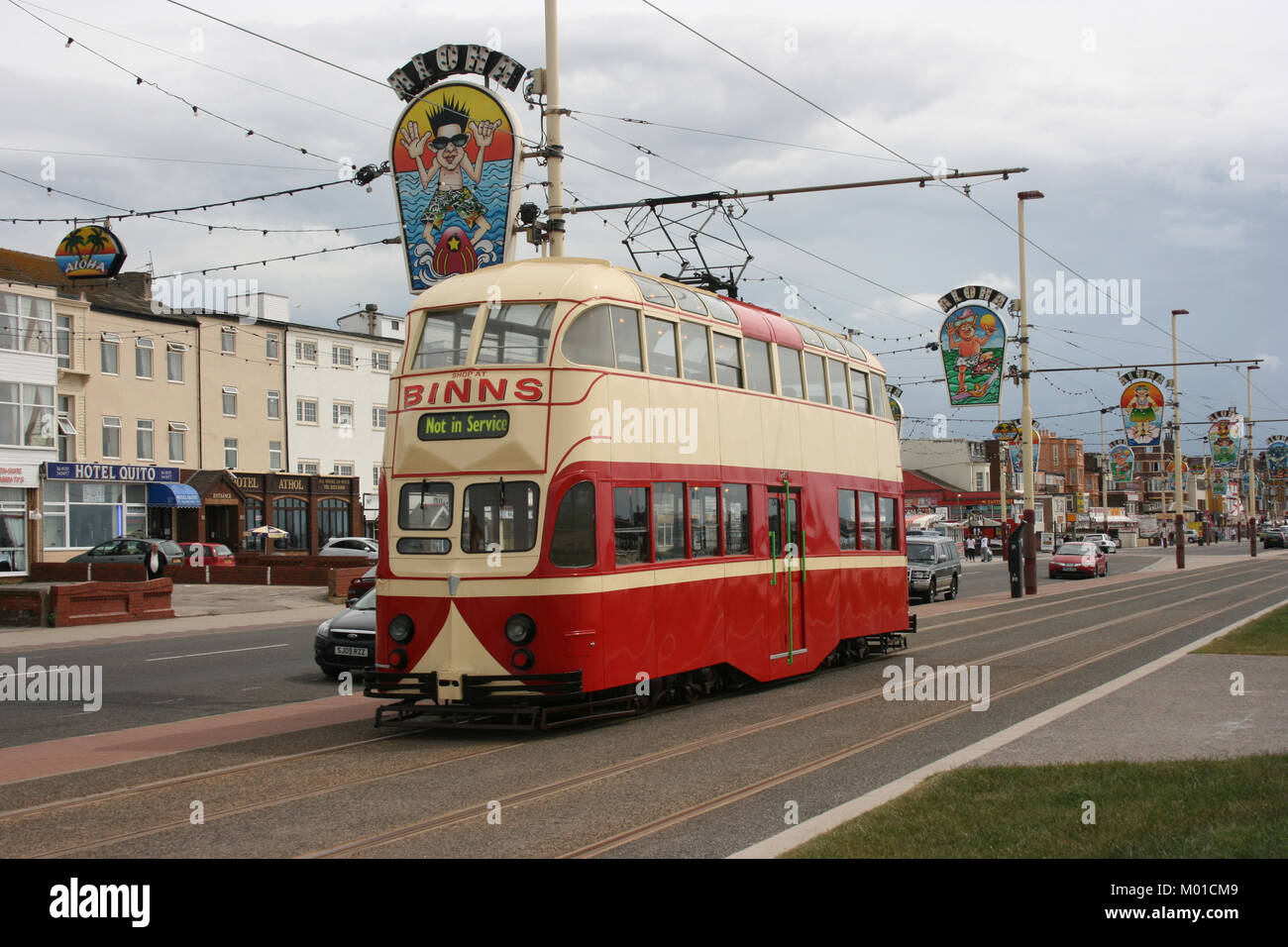Blackpool number 703 in Sunderland number 101 - 1934 Balloon Car type ...