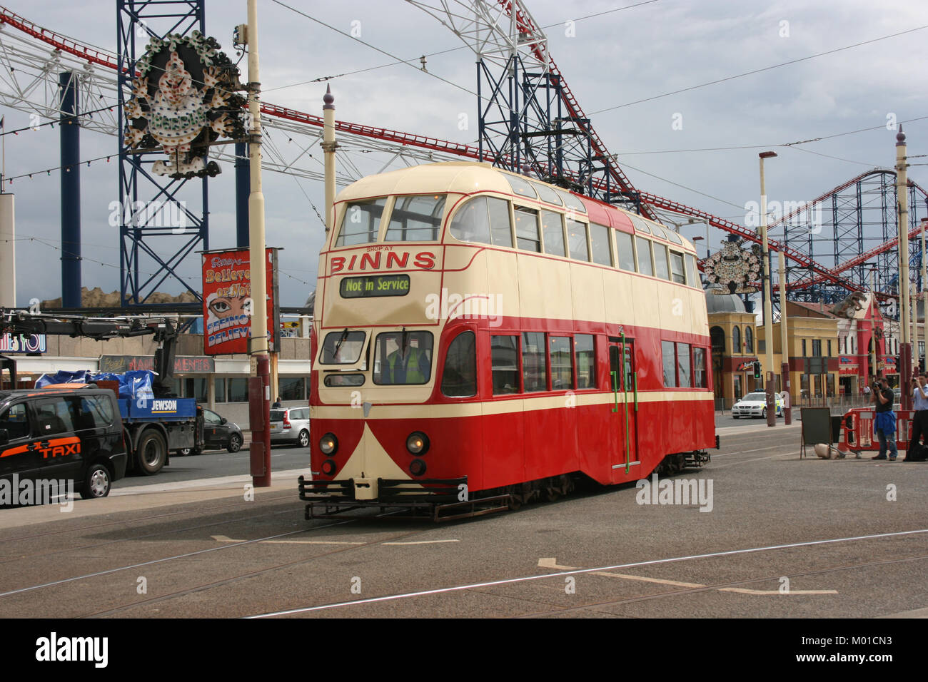 Blackpool number 703 in Sunderland number 101 - 1934 Balloon Car type ...