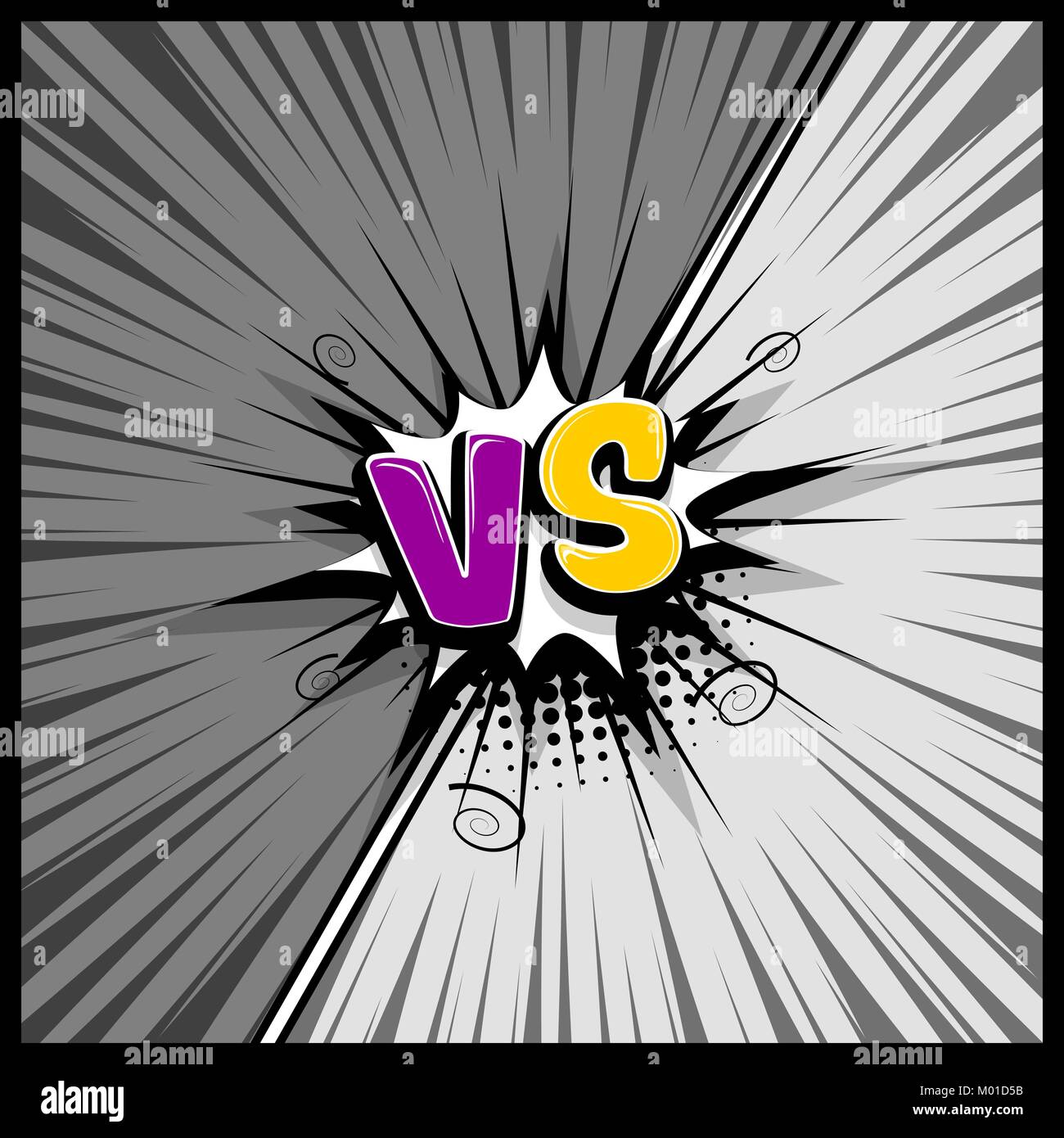 Versus empty speech box text Stock Vector Image & Art - Alamy