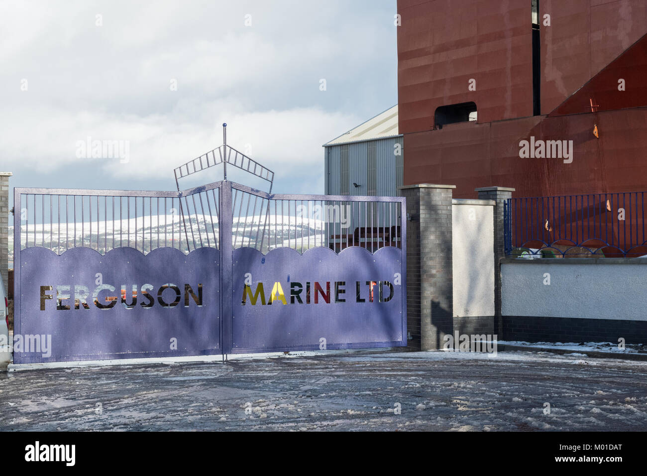 Ferguson Marine Shipyard, Port Glasgow, Inverclyde, Scotland, UK Stock ...