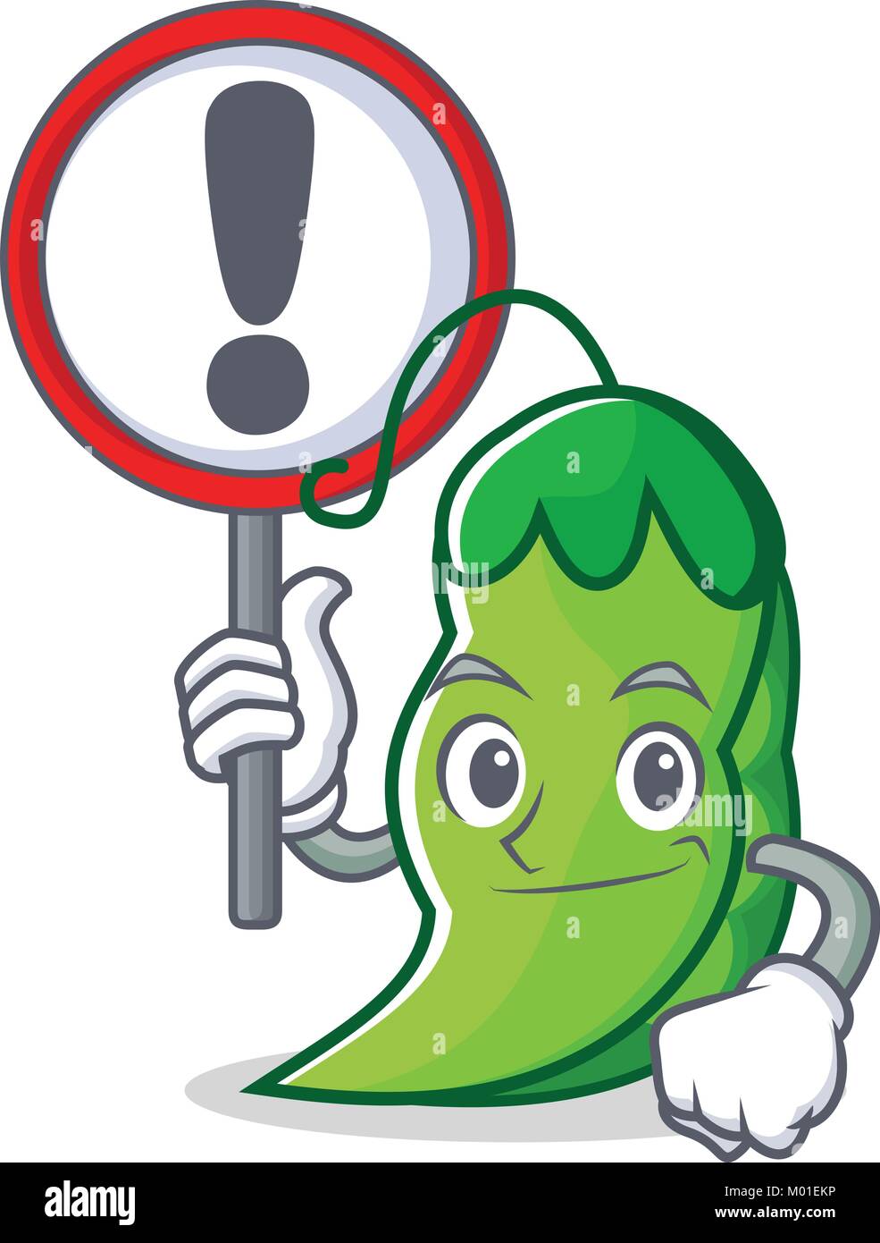 With sign peas character cartoon style Stock Vector Image & Art - Alamy
