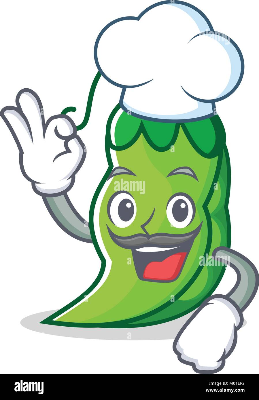 Chef peas character cartoon style Stock Vector Image & Art - Alamy