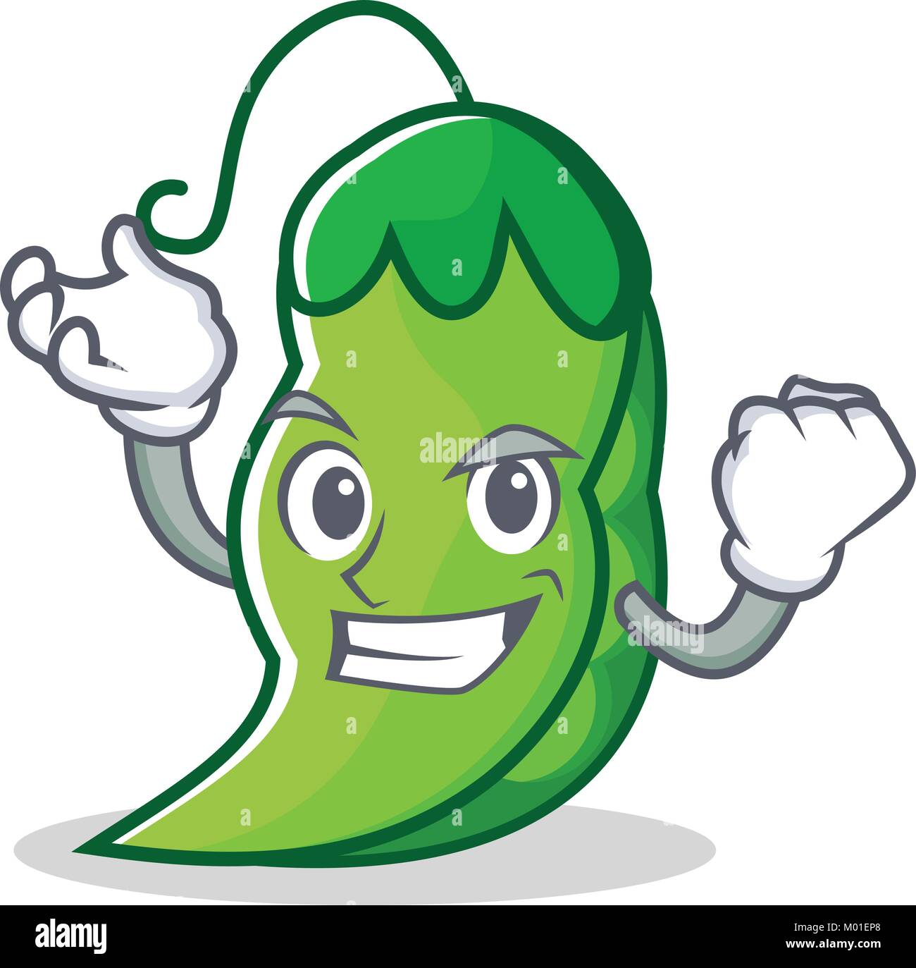 Successful peas character cartoon style Stock Vector Image & Art - Alamy