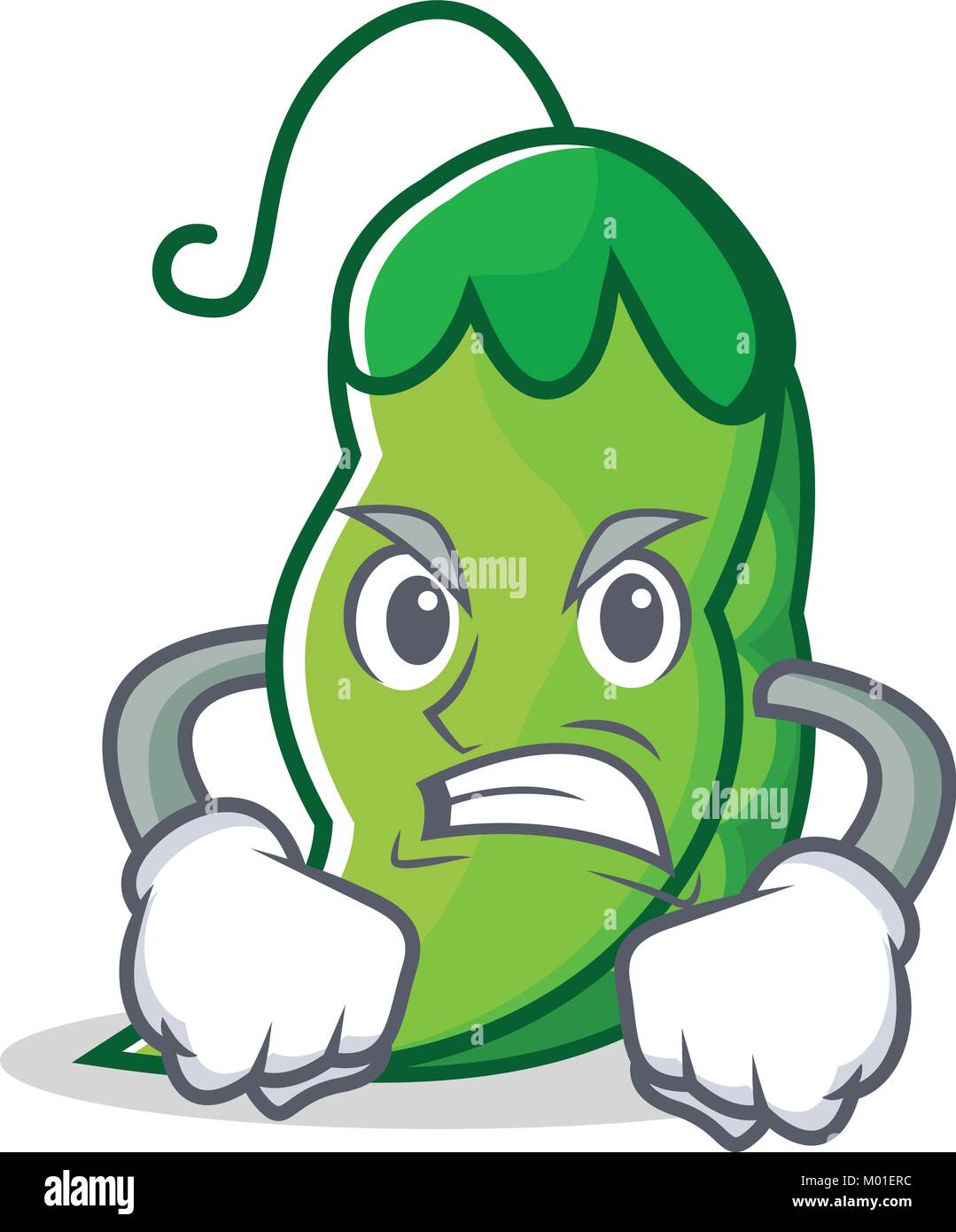Angry peas mascot cartoon style Stock Vector Image & Art - Alamy