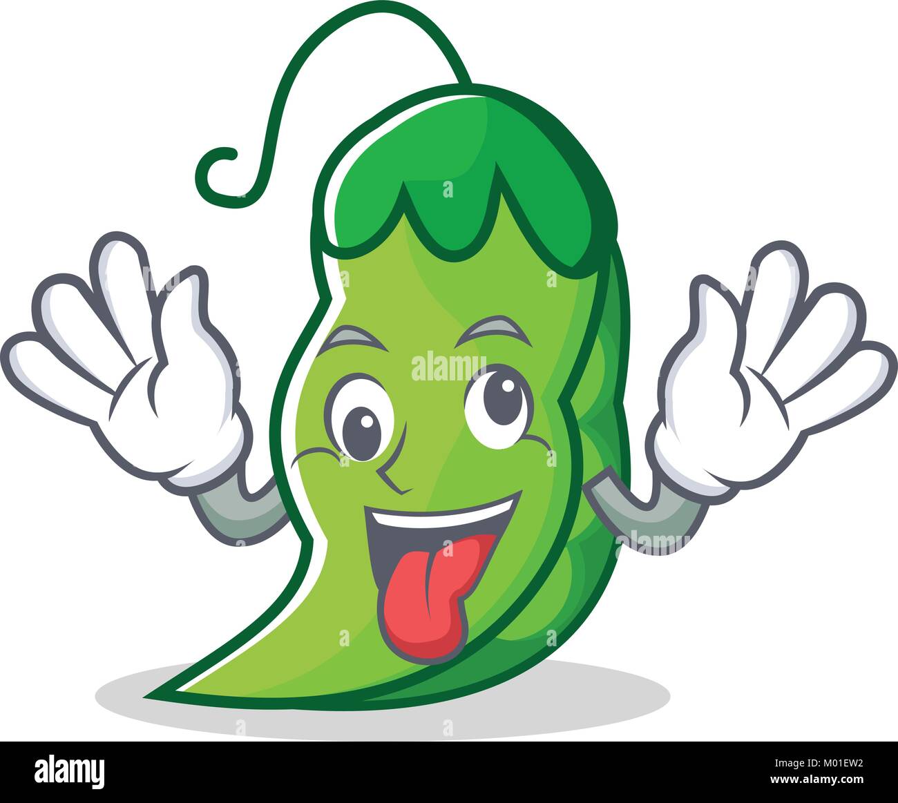 Crazy peas mascot cartoon style Stock Vector Image & Art - Alamy