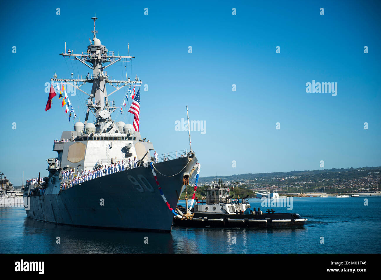 Guided-missile destroyer USS Chafee (DDG 90) returns to Joint Base ...