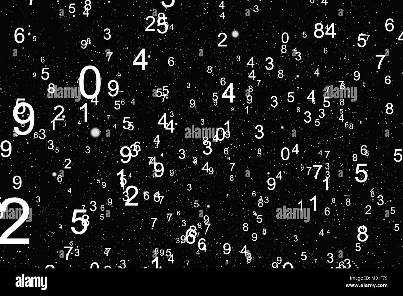 Abstract background with numbers Stock Photo - Alamy