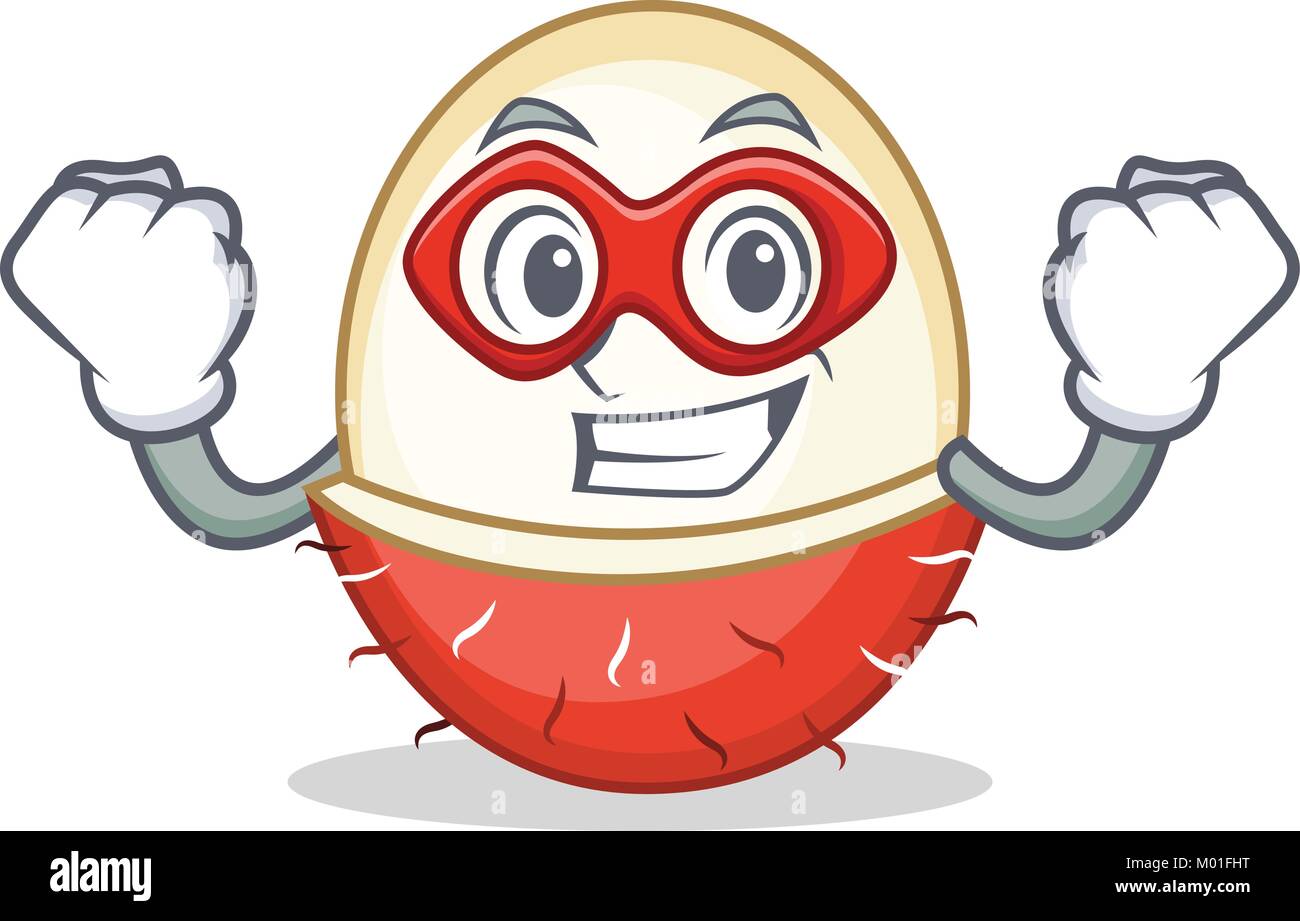 Super hero rambutan character cartoon style Stock Vector Image & Art ...