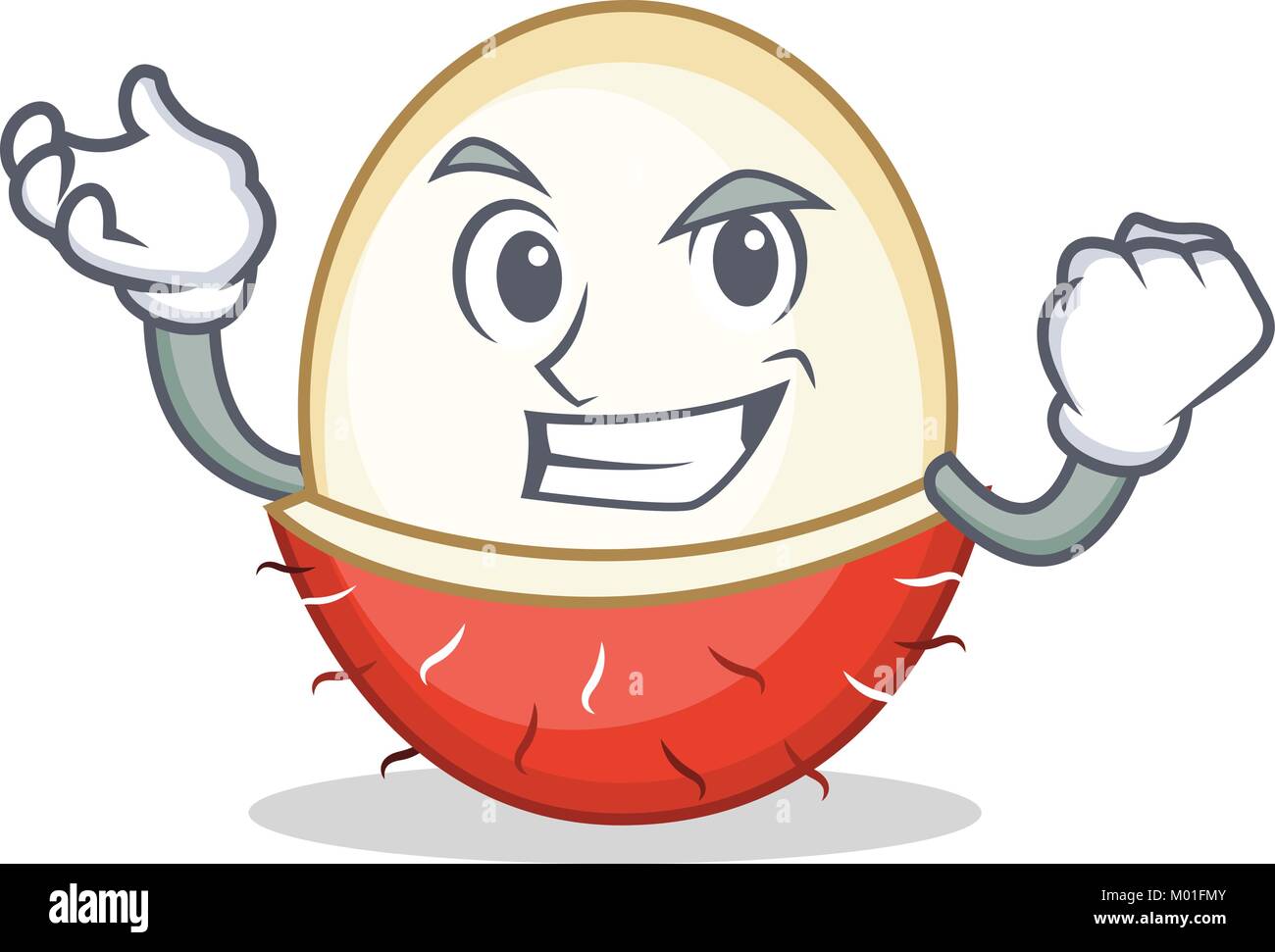 Successful rambutan character cartoon style Stock Vector Image & Art ...