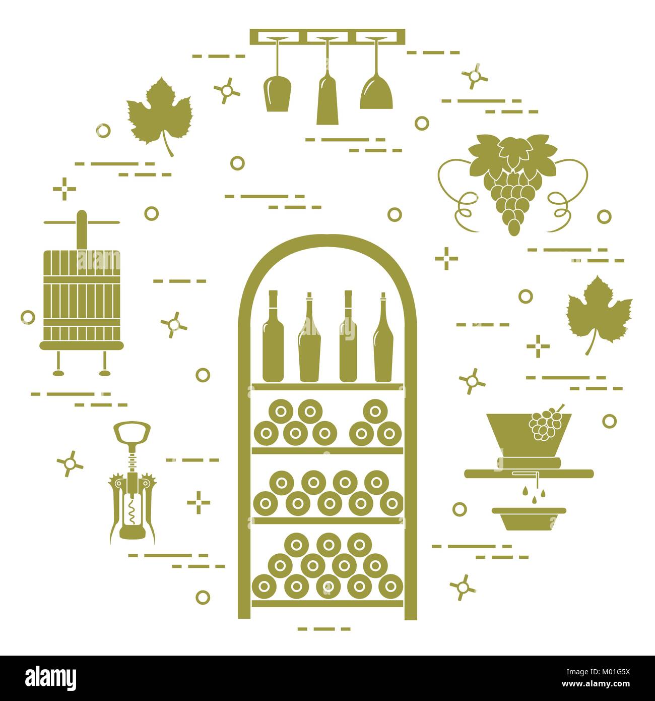 Winemaking: the production and storage of wine. Culture of drinking ...