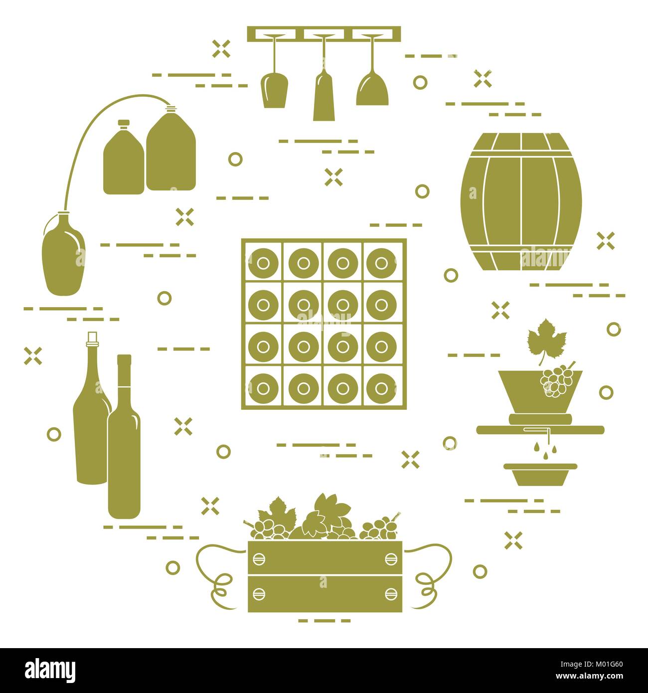 Winemaking: the production and storage of wine. Culture of drinking ...