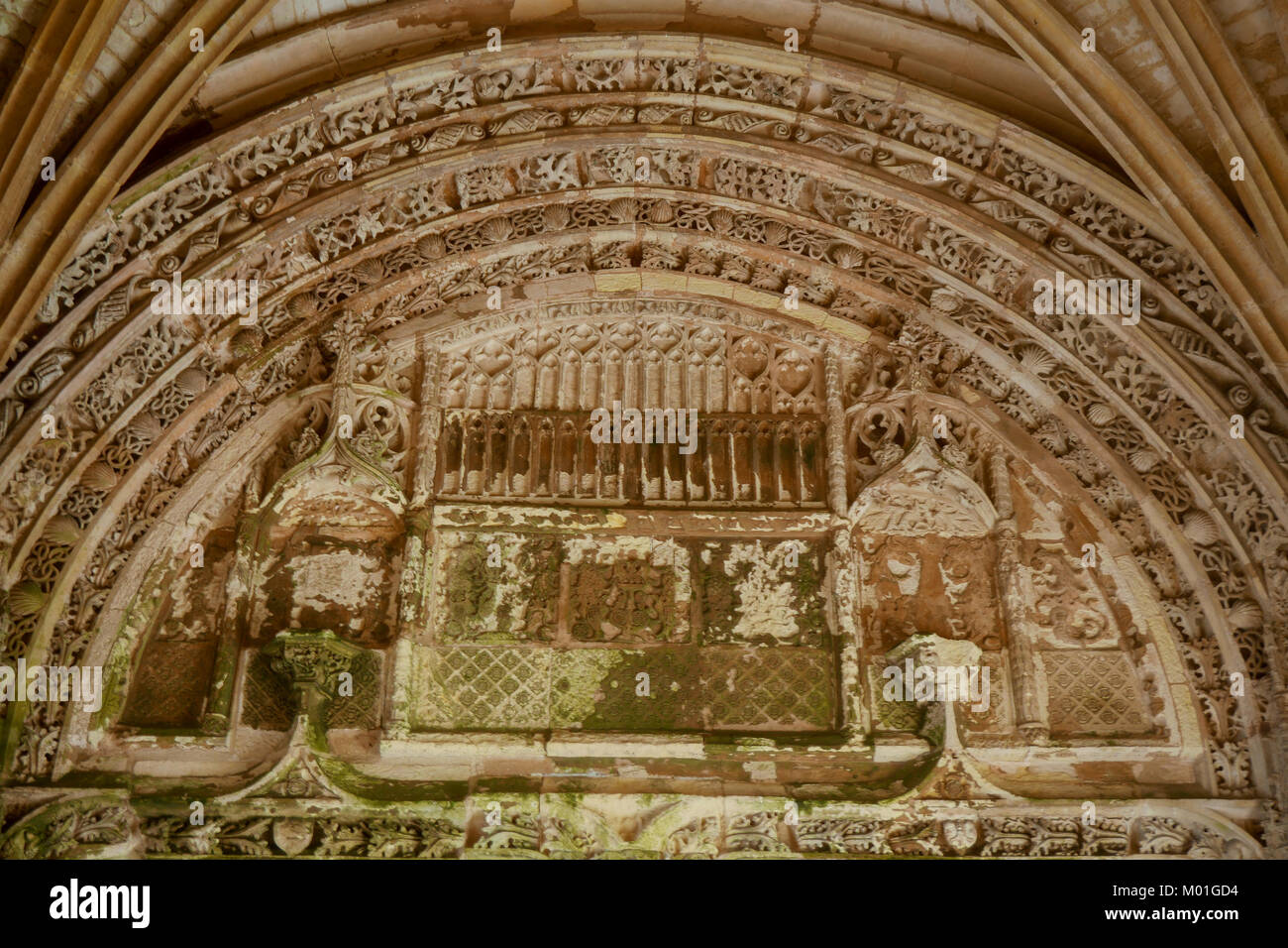 General view of Saint-Jacques church, Le Treport, Seine-Maritime ...