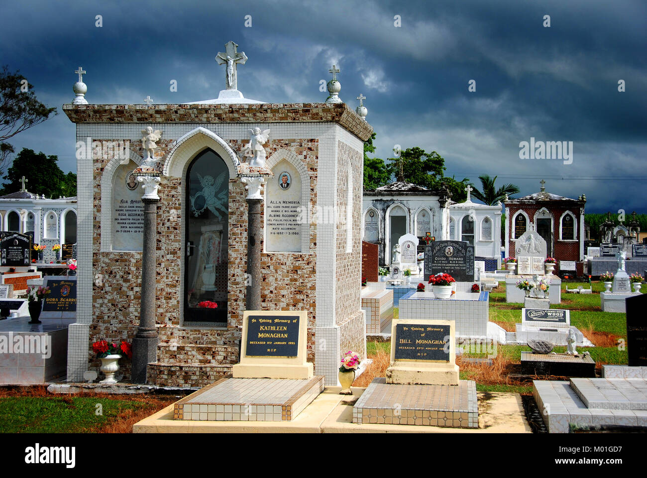 Mausoleum, Ingham Cemetery; North Queensland, Australia Stock Photo - Alamy
