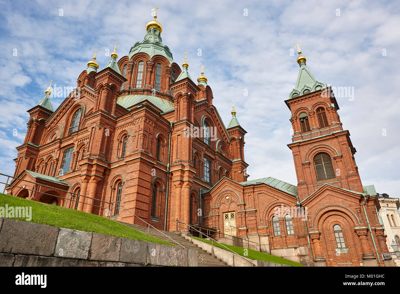 Orthodox church of Uspensky. Helsinki city center. Finland heritage ...