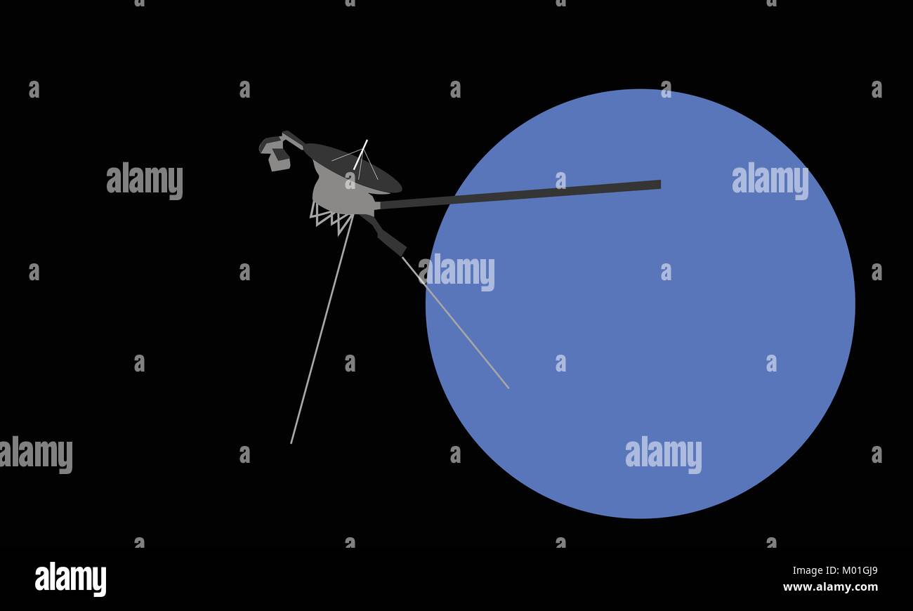 Voyager 1 spacecraft Stock Vector Images - Alamy