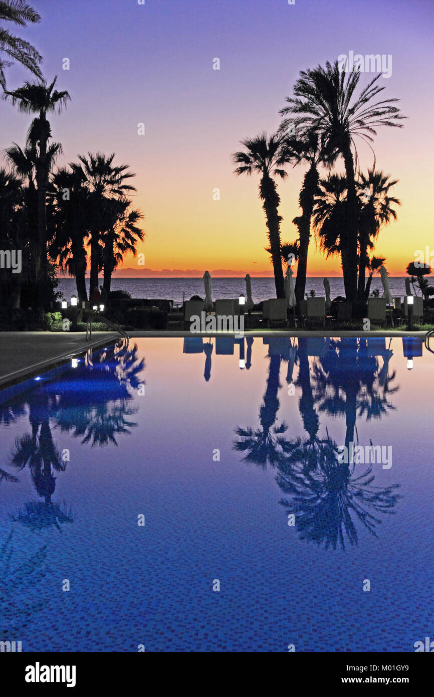 Reflection into the swimming pool hi-res stock photography and images ...