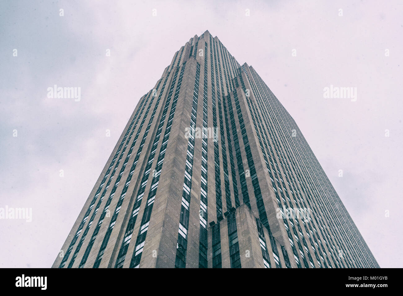 Skyscraper seen from below in new york Stock Photo - Alamy