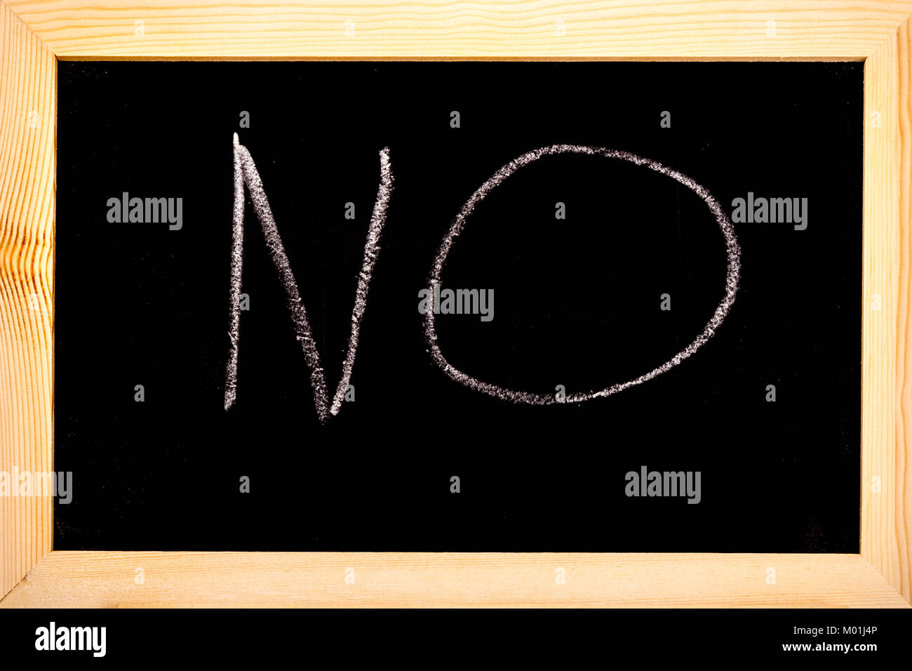 Blackboard with no written on in white chalk Stock Photo - Alamy