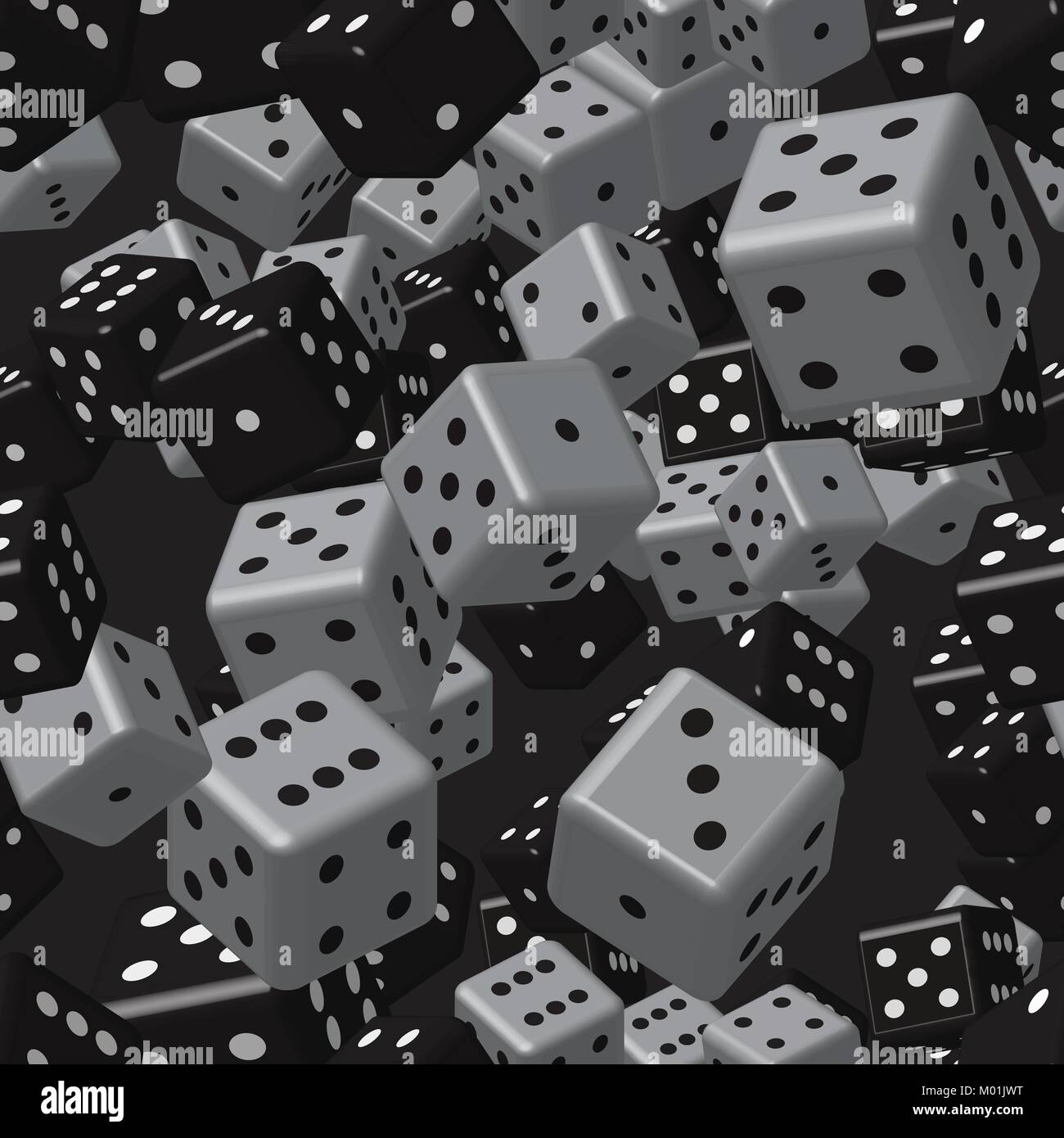 Grey Black Dice Seamless Pattern Stock Vector Image & Art - Alamy