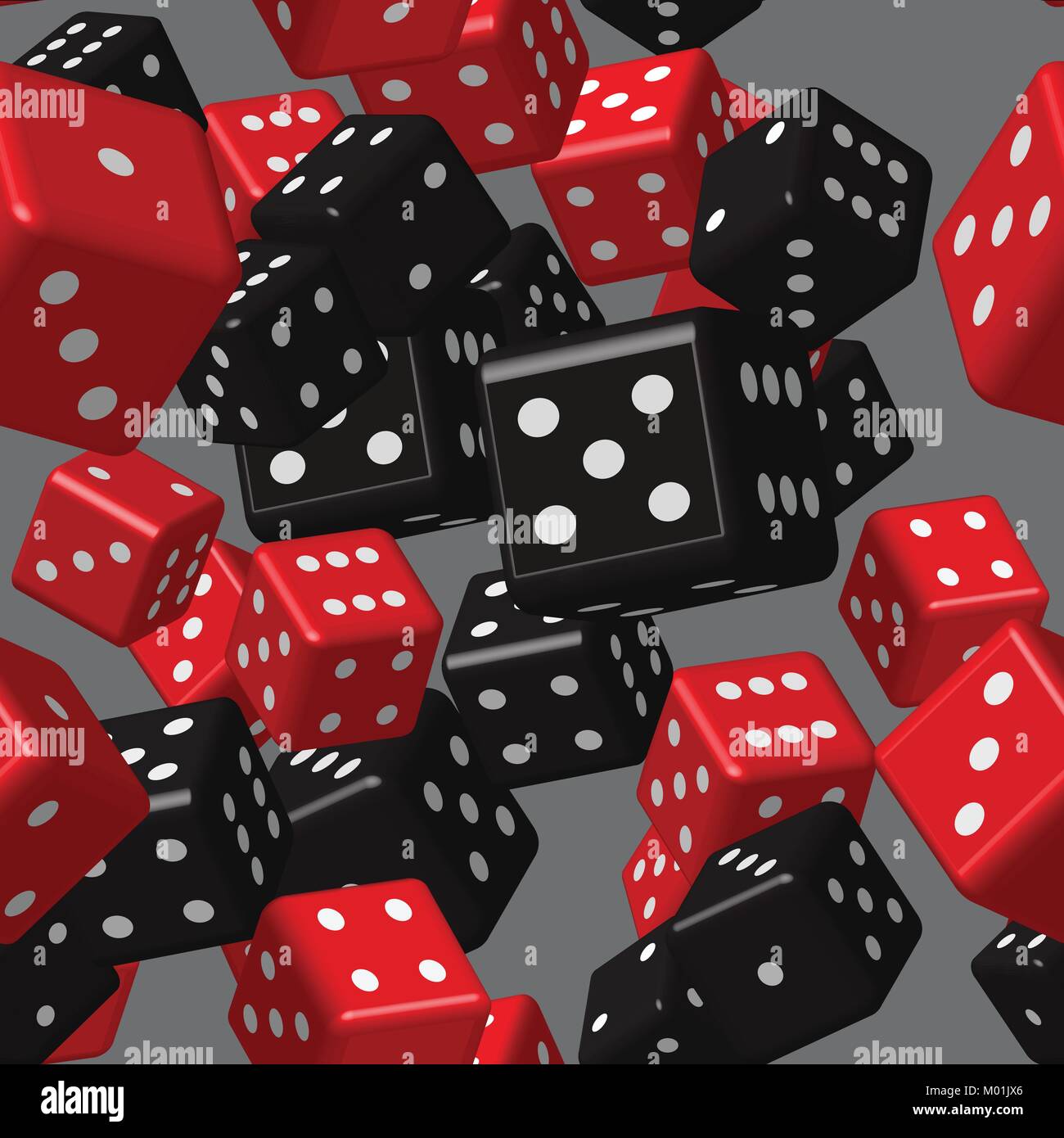 Red Black Dice Seamless Pattern Stock Vector Image & Art - Alamy