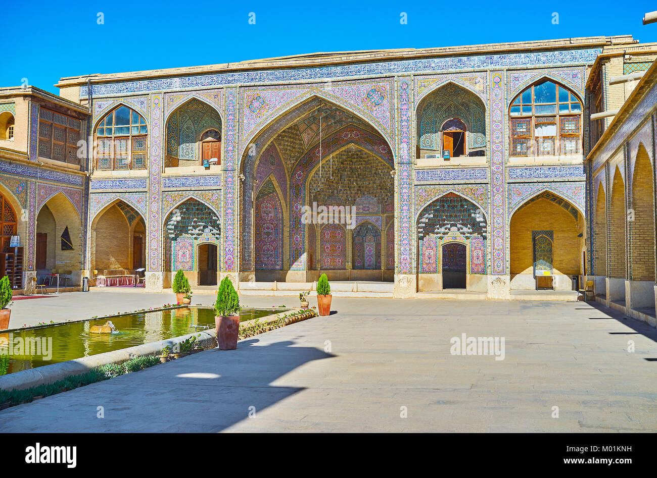 Nasir Ol-Molk mosque has traditional structure, including summer prayer ...