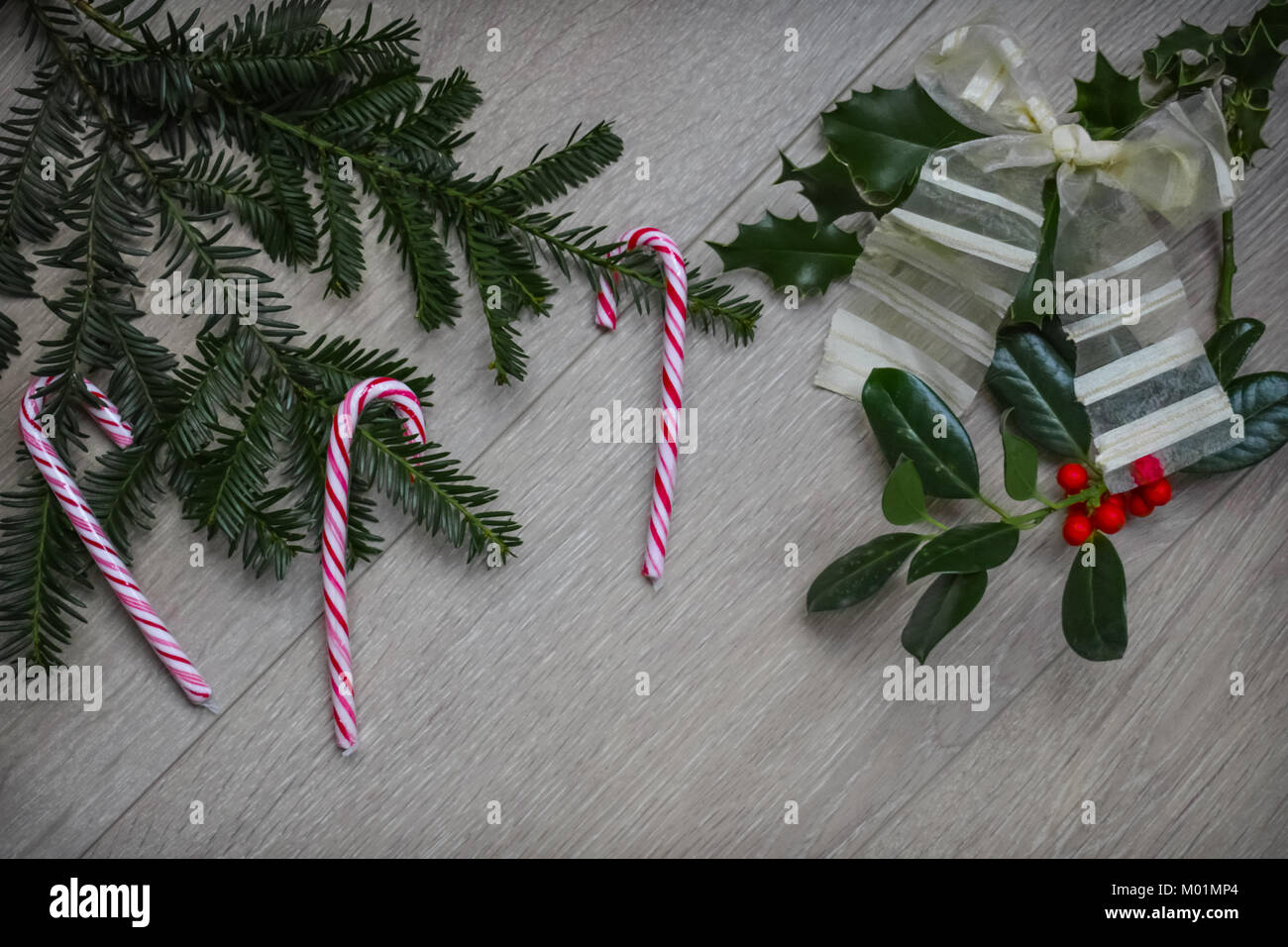 Candy cane sweets christmas background Stock Photo - Alamy