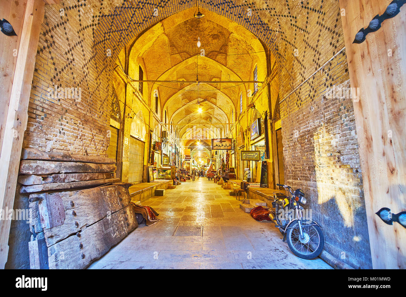 SHIRAZ, IRAN - OCTOBER 12, 2017: The historic building of Vakil Bazaar ...