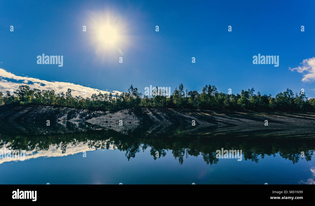 Reflections in the lake Stock Photo - Alamy