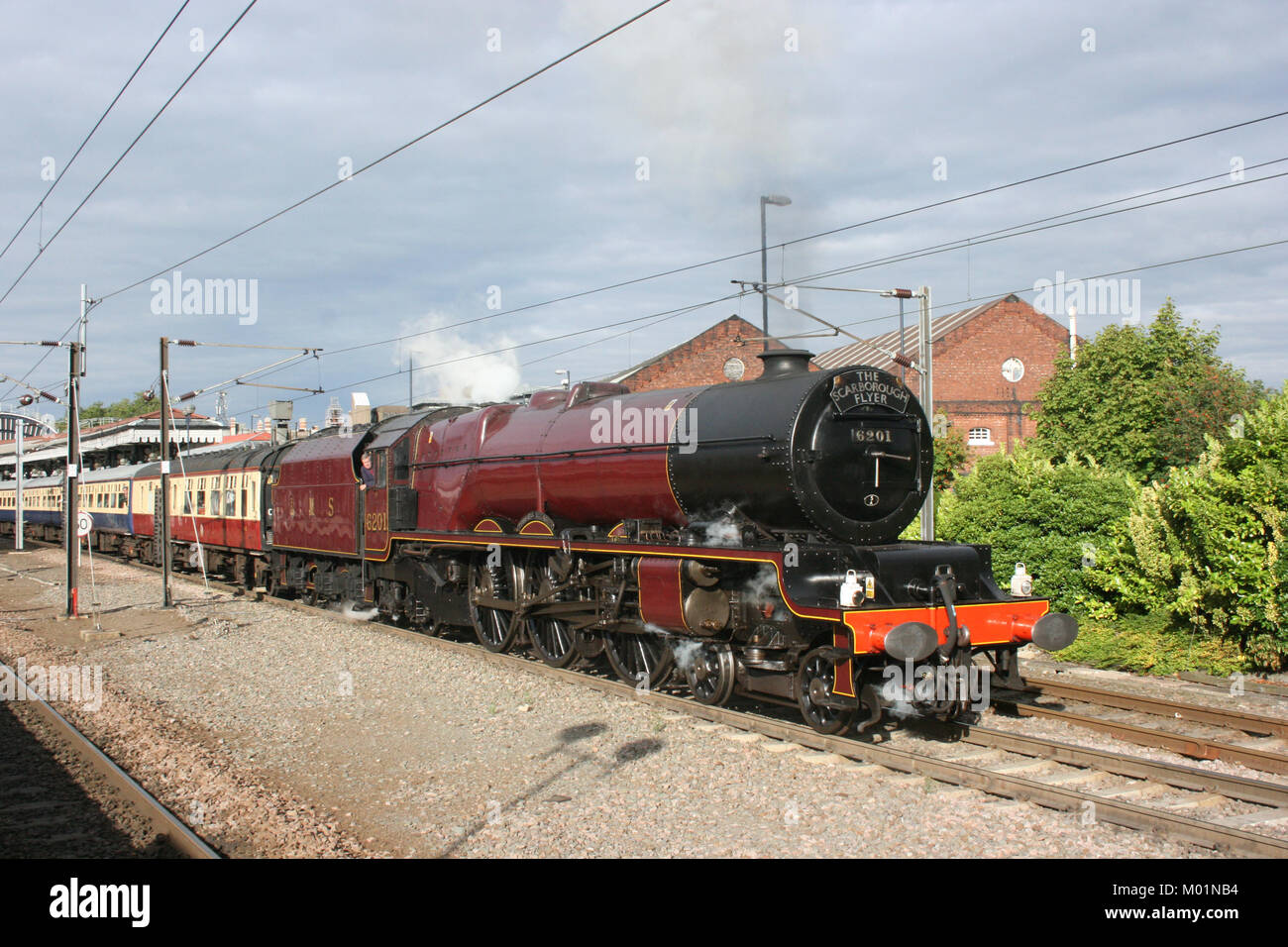 LMS Pacific Steam Locomotive No. 6201 Princess Elizabeth at York ...